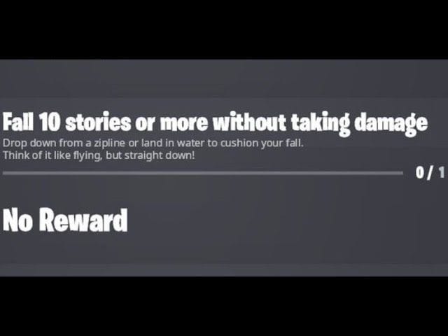 How to fall 10 stories or more without taking damage in Fortnite