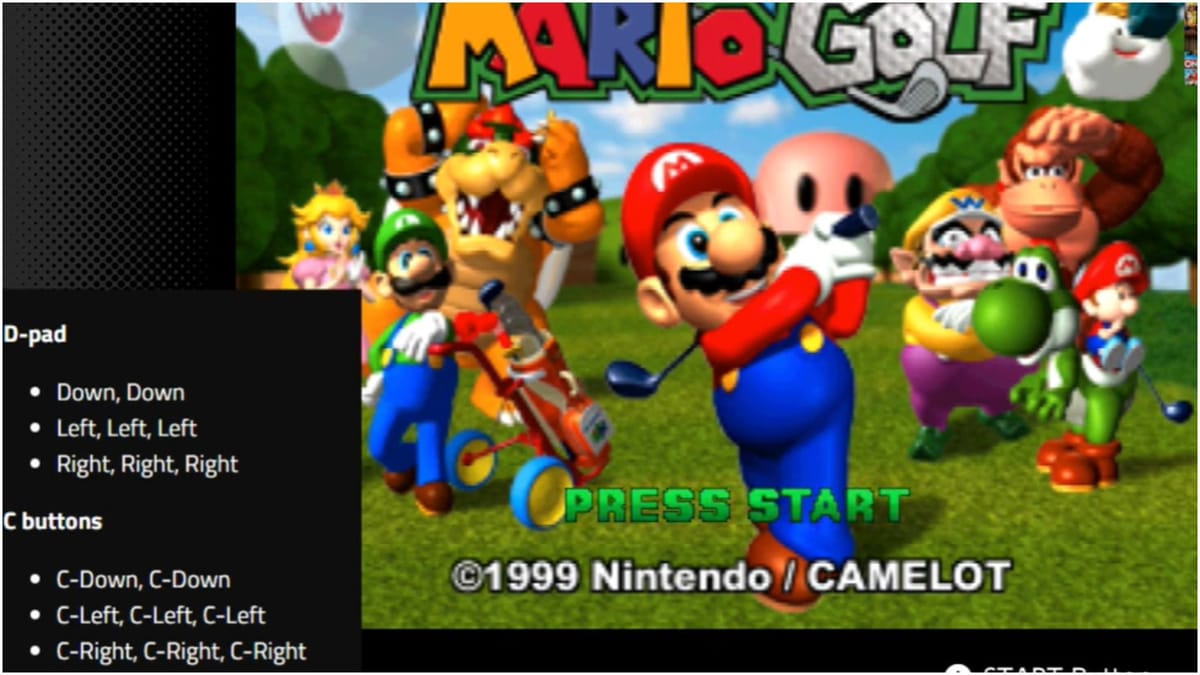 Mario Golf: How to unlock all characters and courses