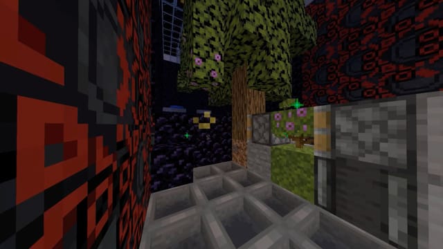 Minecraft player showcases their automatic wood farm
