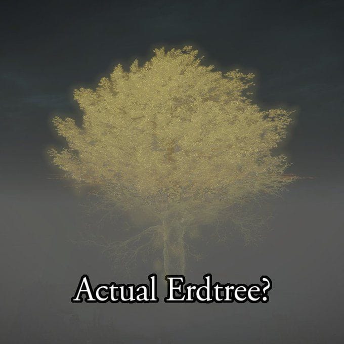 The Elden Ring Erdtree is significantly taller than the Alps