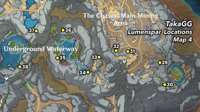 All 80 Lumenspar locations in Genshin Impact: Complete map exploration ...