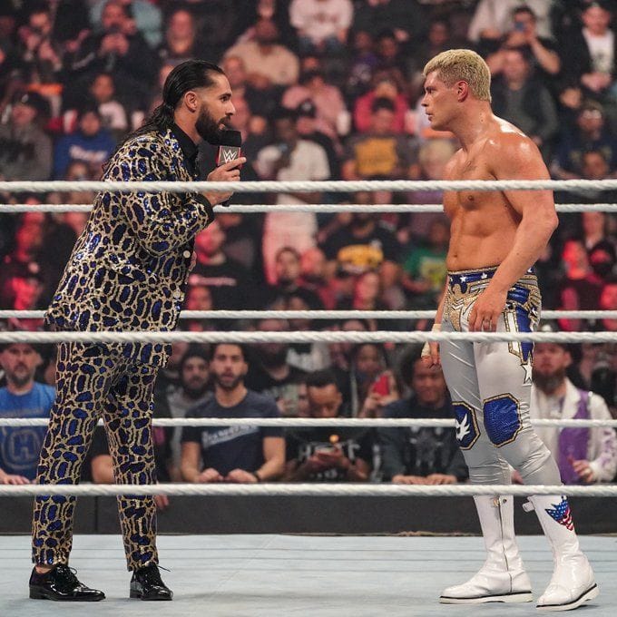 Cody Rhodes reacts to him and Roman Reigns being advertised as the ...