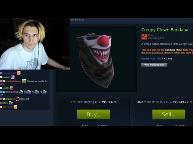 xQc casually drops $1,000 on skins for Rust during Twitch Rivals Rust ...