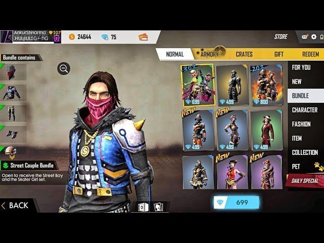 5 rarest Free Fire bundles like Criminal bundle as of OB33 version