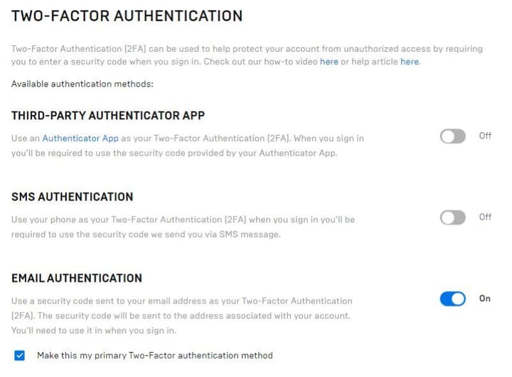 How to enable 2FA (Two-Factor Authentication) in Fortnite: A step-by ...