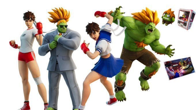 How to get the Sakura and Blanka Street figher skins in Fortnite