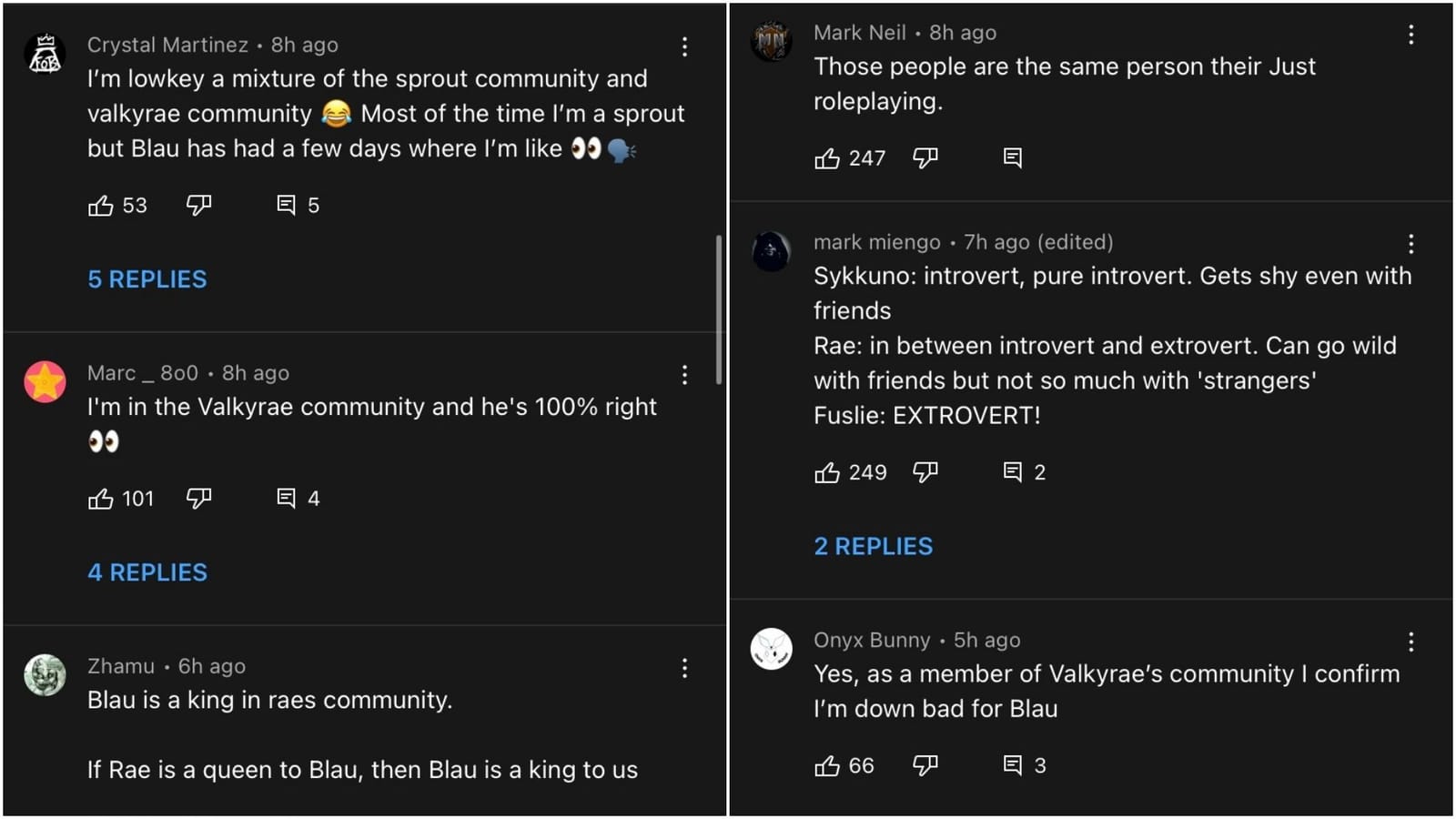 Blaustoise reveals the variety of reactions he gets