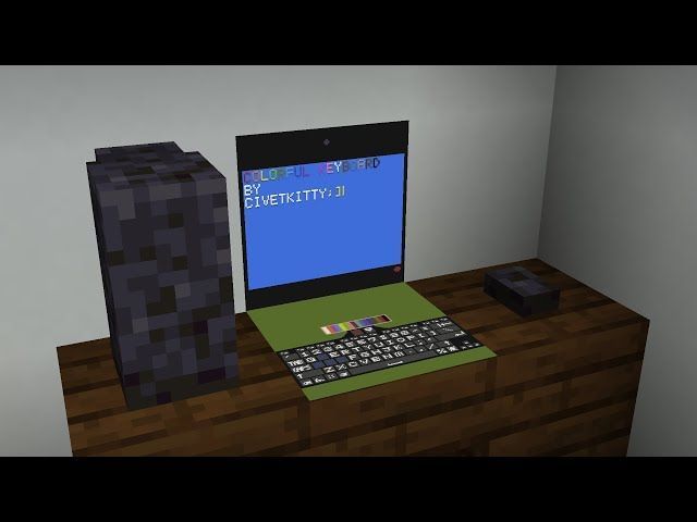 Minecraft Redditor made a realistic keyboard with map art, datapack and ...
