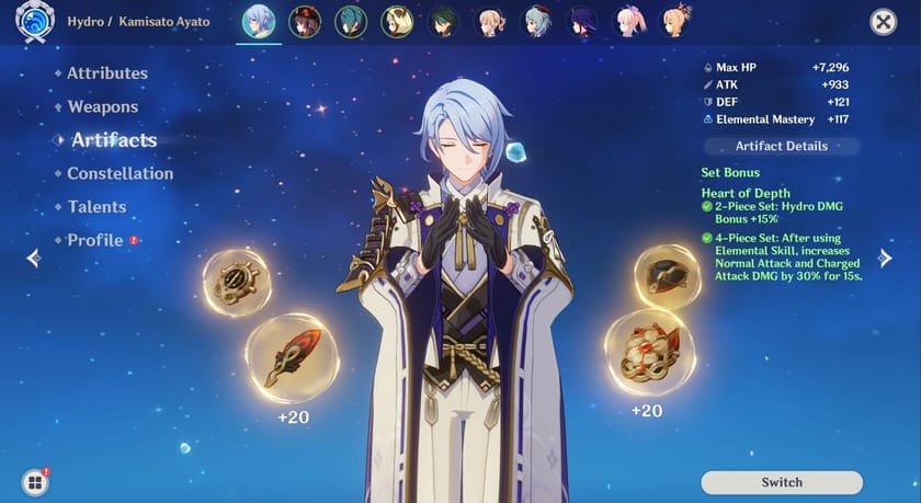 5 best Genshin Impact Ayato builds with Low to High investment