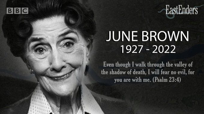 How old was June Brown? Tributes pour in as Dot Cotton from EastEnders ...