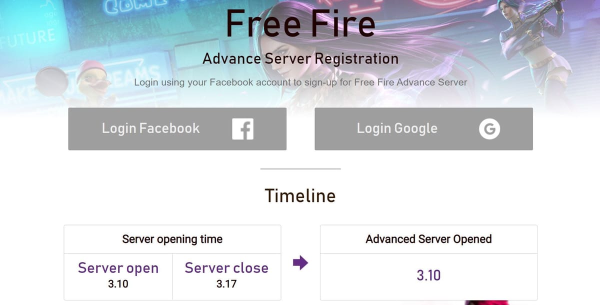 Free Fire OB34 Advance Server expected release date and more details