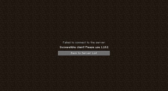 Minecraft fix the outdated servers error