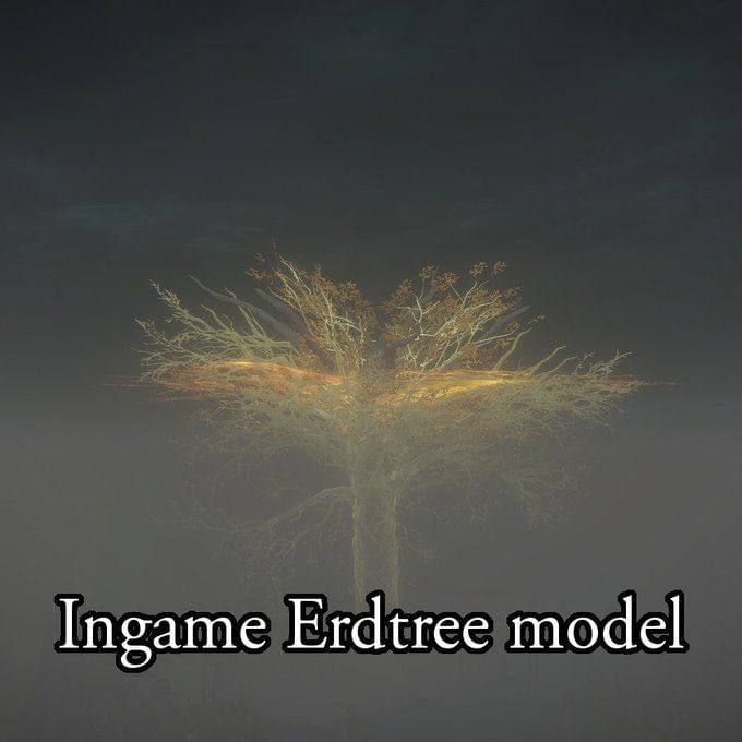 The Elden Ring Erdtree is significantly taller than the Alps