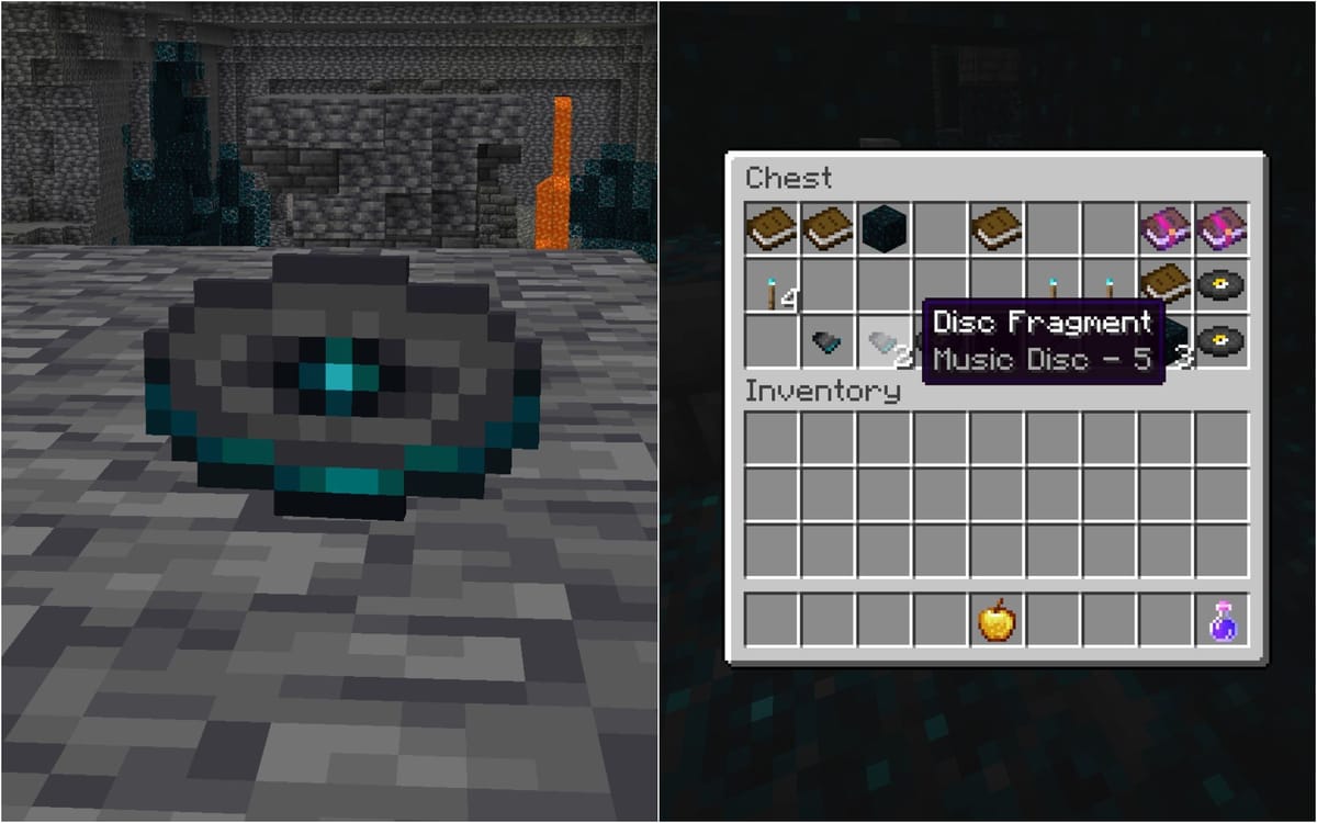 New music disc '5' and disc fragments in Minecraft snapshot 22w16b