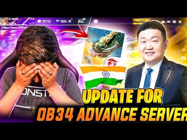 When can fans play the Free Fire Advance Server OB34 update?