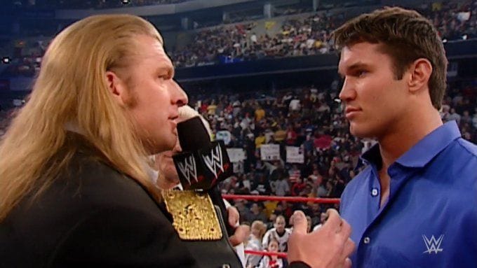 Randy Orton faced off against Mick Foley at Backlash 2004