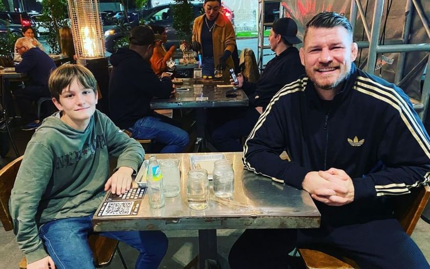 Watch: Michael Bisping gets choked out with RNC by 12-year-old son