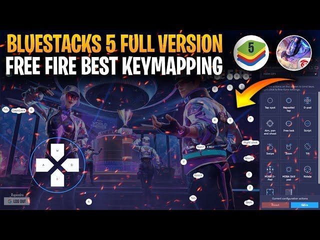 Best keymapping for Free Fire on PC