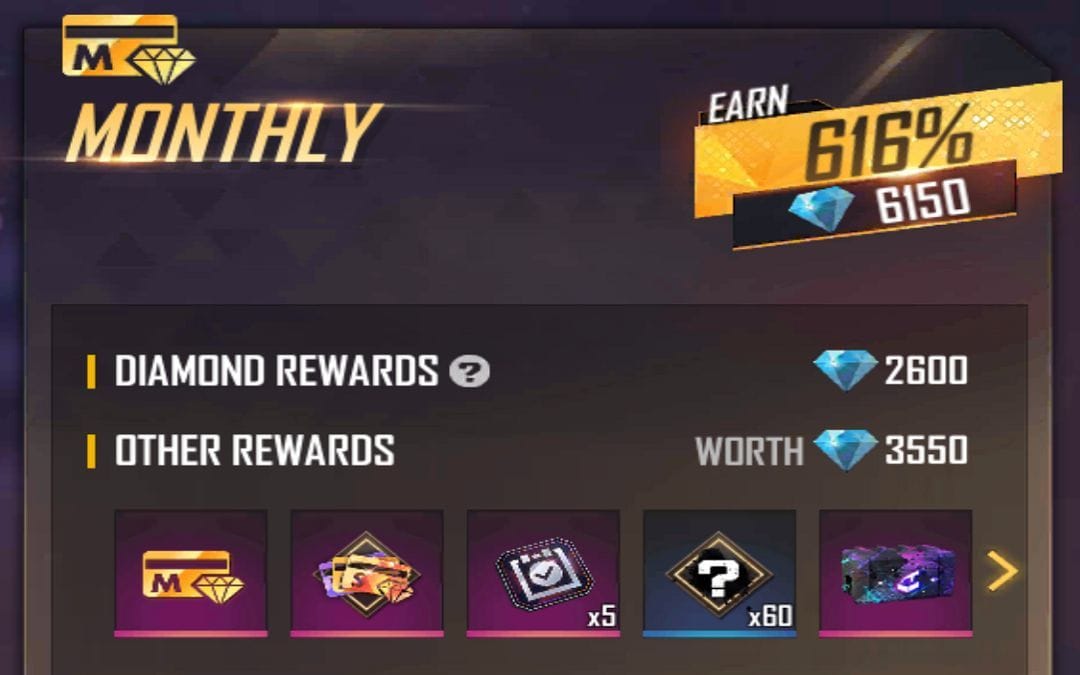 How to get Free Fire diamonds at low cost using Weekly and Monthly ...