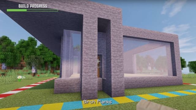 How to build a stone modern house in Minecraft (2022)