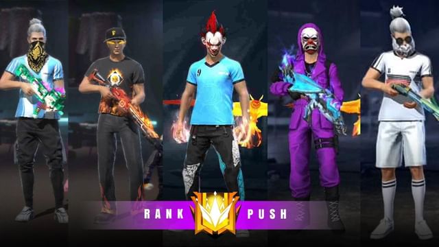 5 best Free Fire players known for rush gameplay and rank push in India