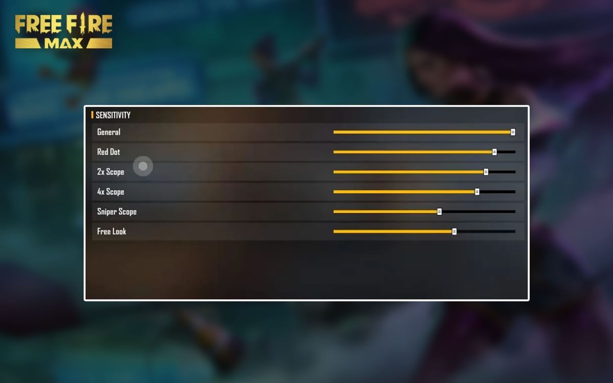 Best Free Fire sensitivity settings for headshots and fast movements in MAX version