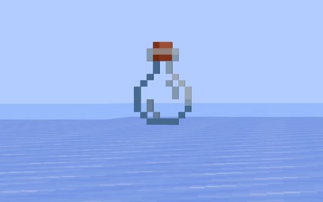 How to make and use glass bottles in Minecraft?