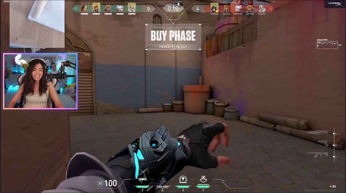 Twitch star Pokimane commends herself for her Valorant achievements ...