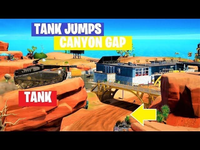 How to get air time in a tank in Fortnite Chapter 3