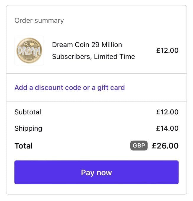 Minecraft star Dream releases 29 million subscriber merch