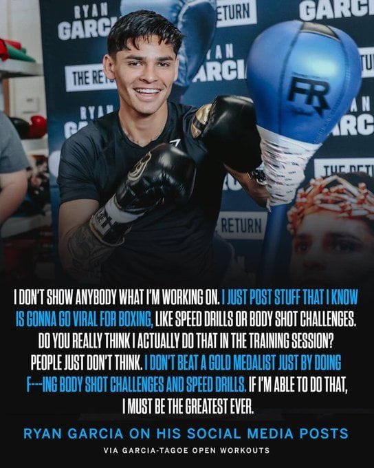 Boxing News: Ryan Garcia impresses Joe Goossen