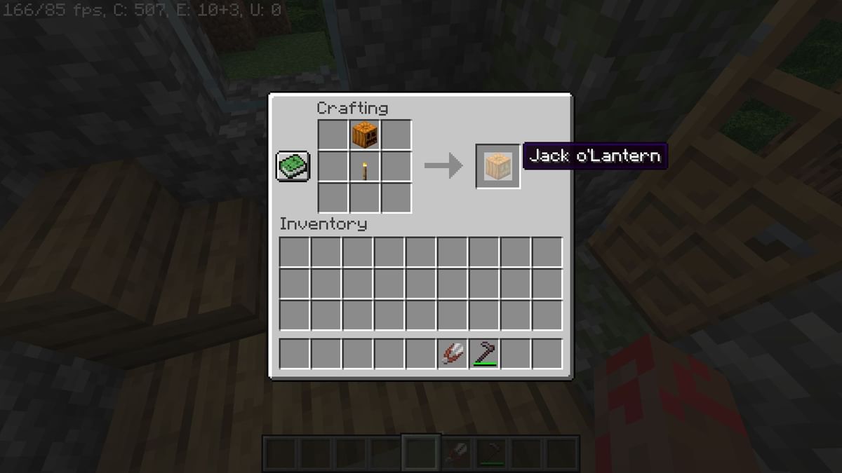 How to make Jack o'Lantern in Minecraft 1.18?