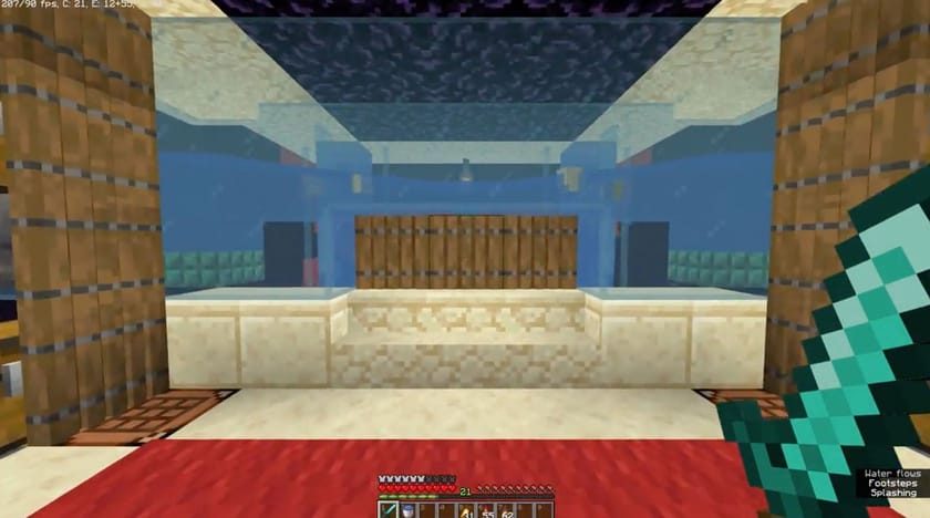 Minecraft player showcases cross dimensional sand farm