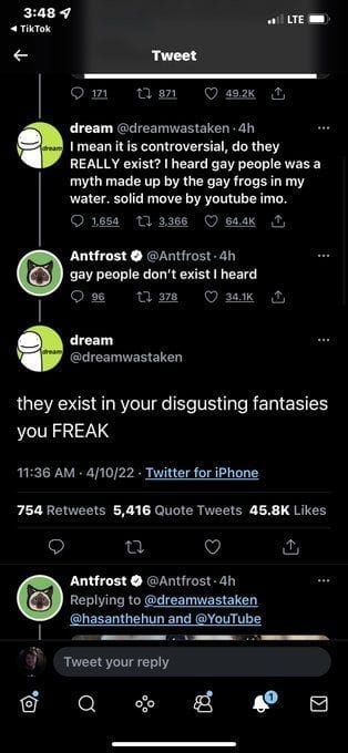 Dream's latest sarcastic tweet has Twitter divided