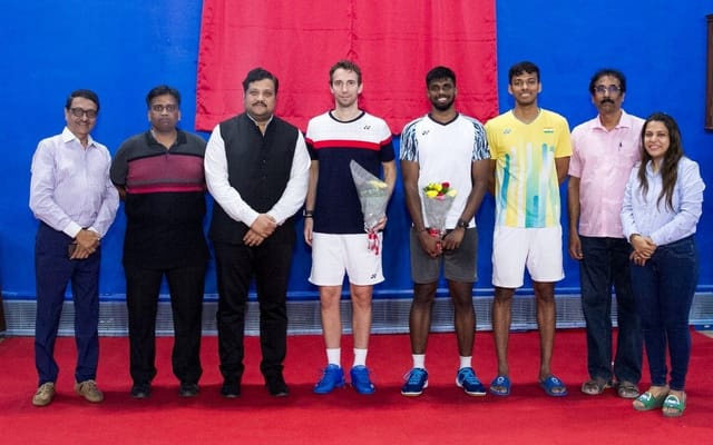 Goregaon Sports Club honours badminton coach Mathias Boe, Satwiksairaj ...