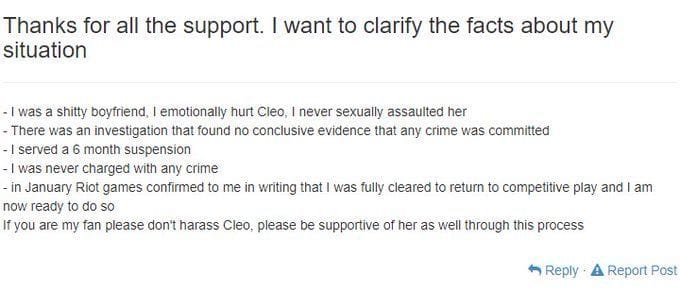 Former Valorant pro Sinatraa responded to accusations by Cleo in new ...