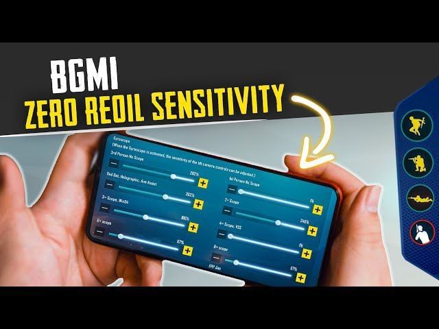 Best sensitivity for BGMI with no recoil (Gyro and Non-Gyro)