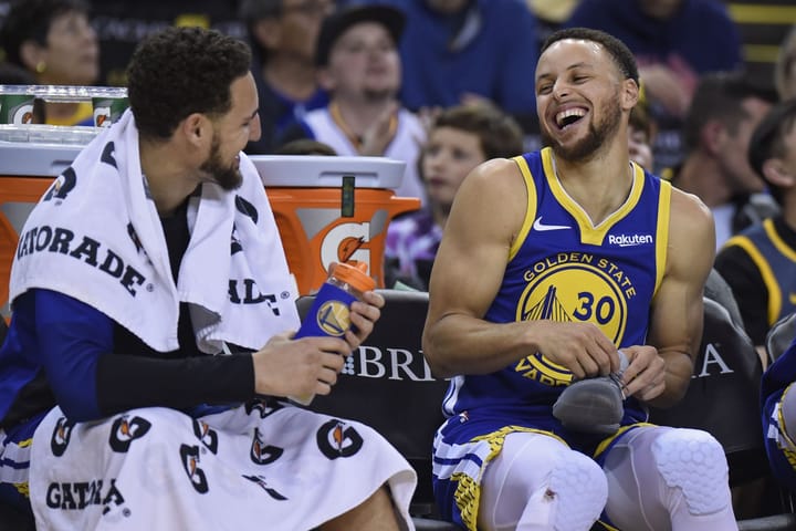 "Steph, Klay, Draymond and Steve Kerr are laughing their b**ts off ...