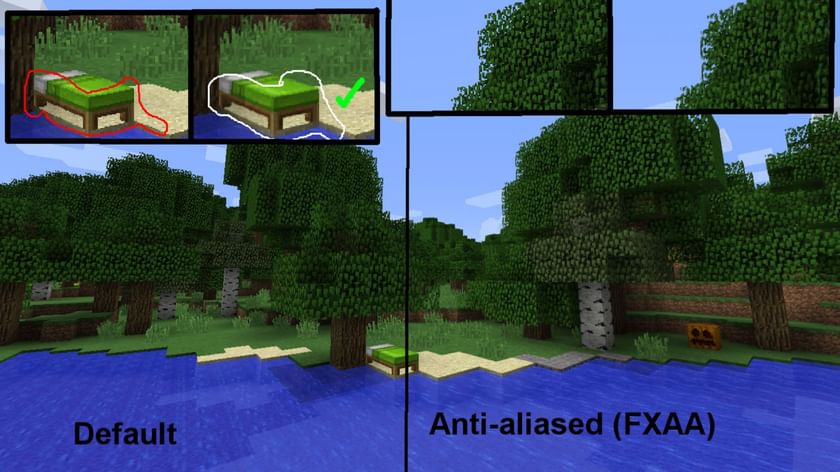 What anti-aliasing is and how to enable it in Minecraft