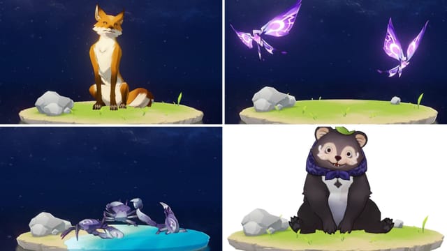 How to prepare 4 photos of Inazuman regional specialties and animals in ...