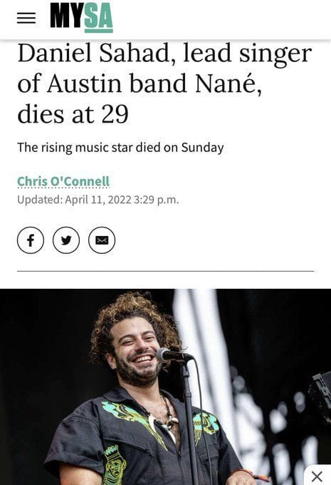 Who was Daniel Sahad? Tributes pour in as lead singer of Austin band ...
