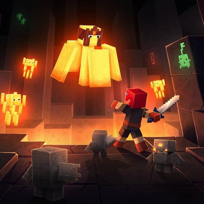 Minecraft Dungeons finally introduces long awaited Blazing Mob in-game