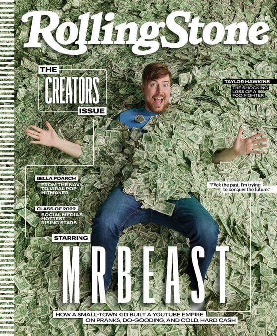 MrBeast announced as Rolling Stone's cover star