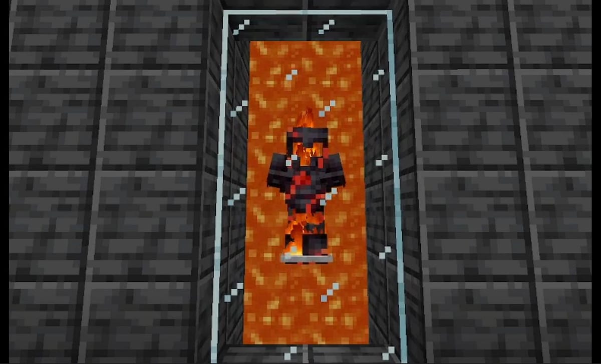 Minecraft Redditor creates a decorative armor stand with a complex ...