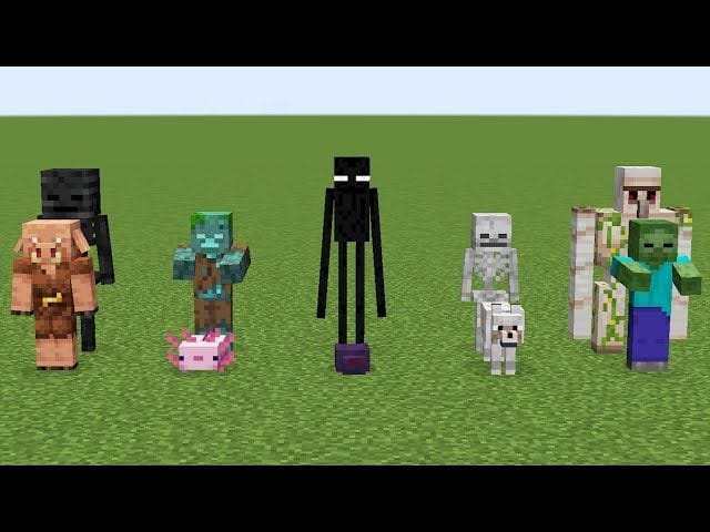 Which mobs fight each other in Minecraft?