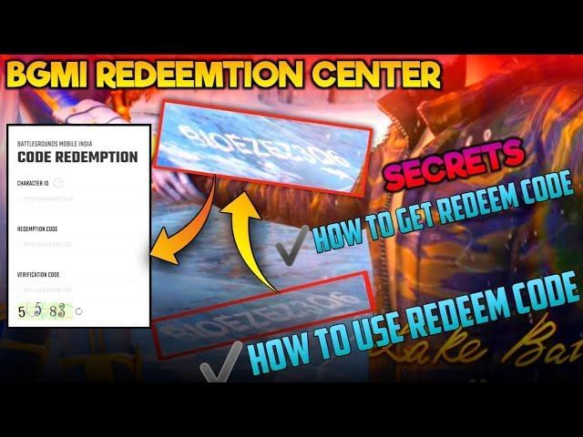 BGMI redeem code center: How to claim redeem code rewards