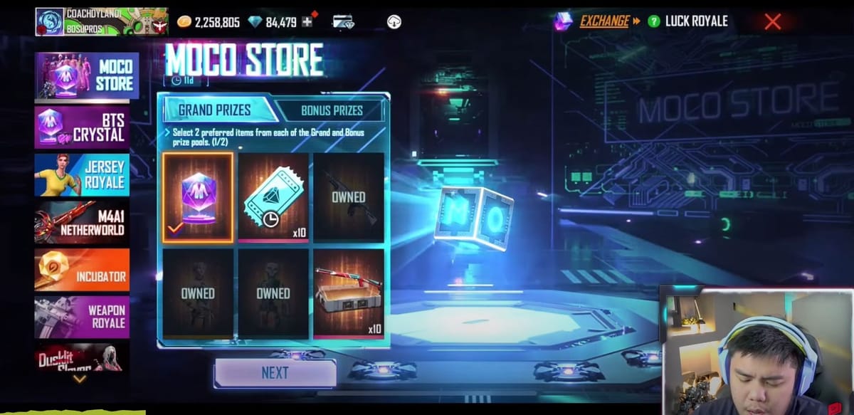 Who is the richest player in terms of Free Fire bundles and diamonds?