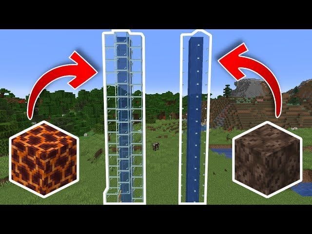 How to make a soul sand elevator in Minecraft?