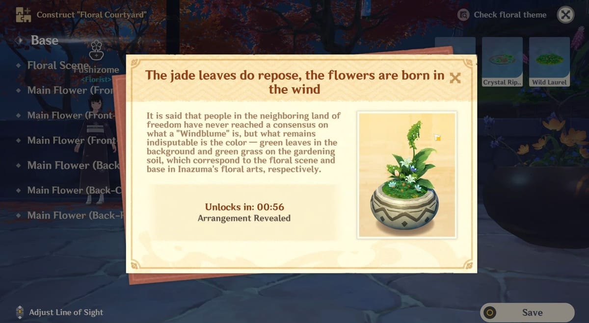 Genshin Impact Floral Courtyard Day 3 guide
