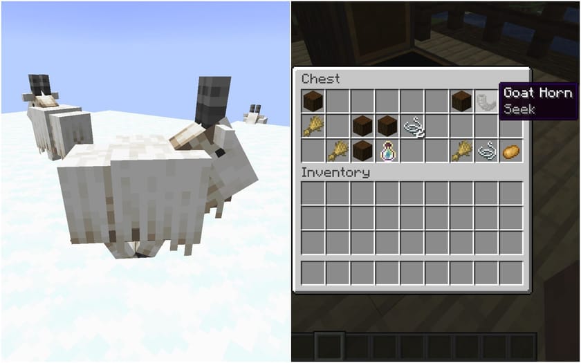 Goat horns added to Minecraft snapshot 22w17a